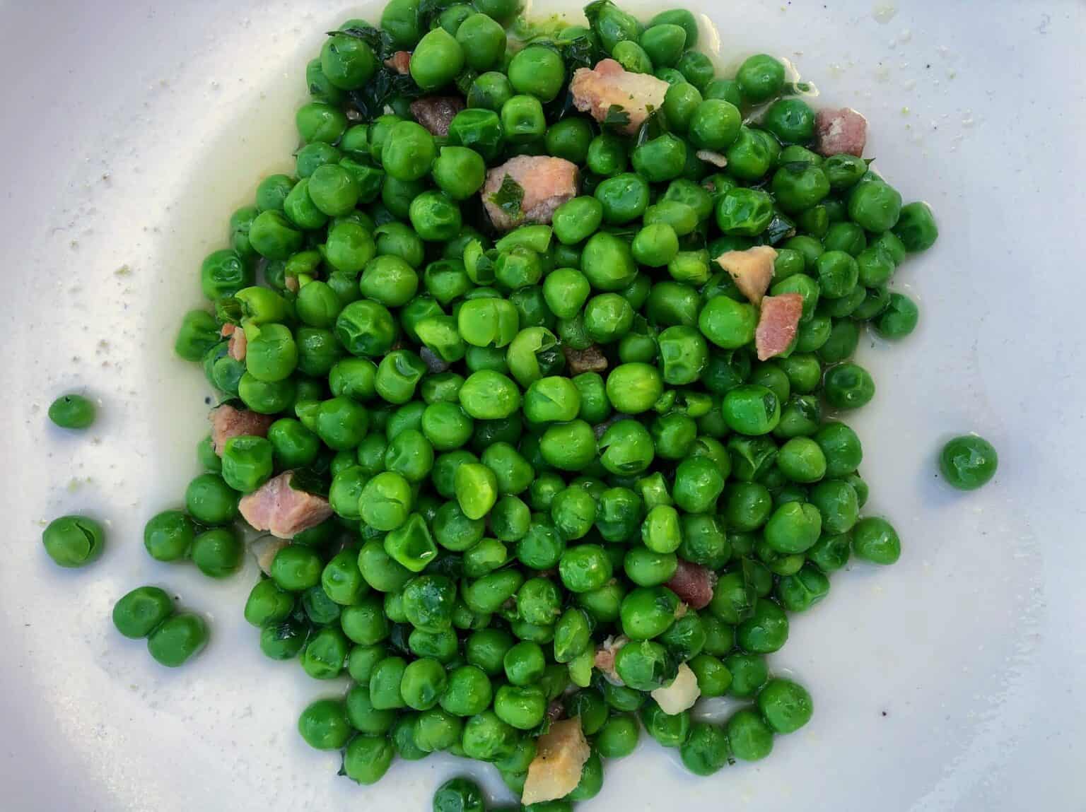 Italian Peas With Bacon Recipe - Florence’s Favorite 15 Minute Side ...