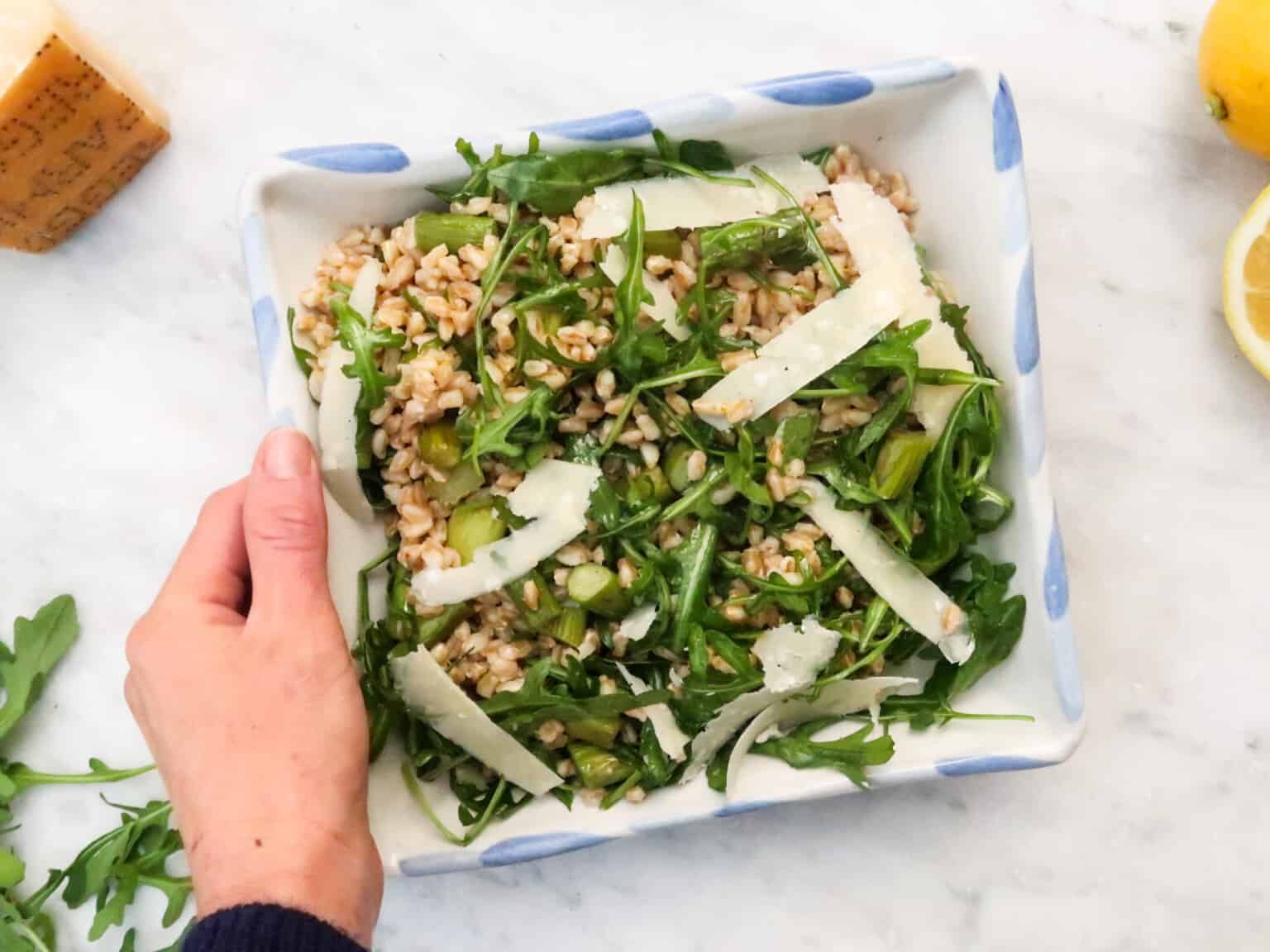 Spring Italian Farro Salad - The Easiest Whole Grain Picnic Salad ...