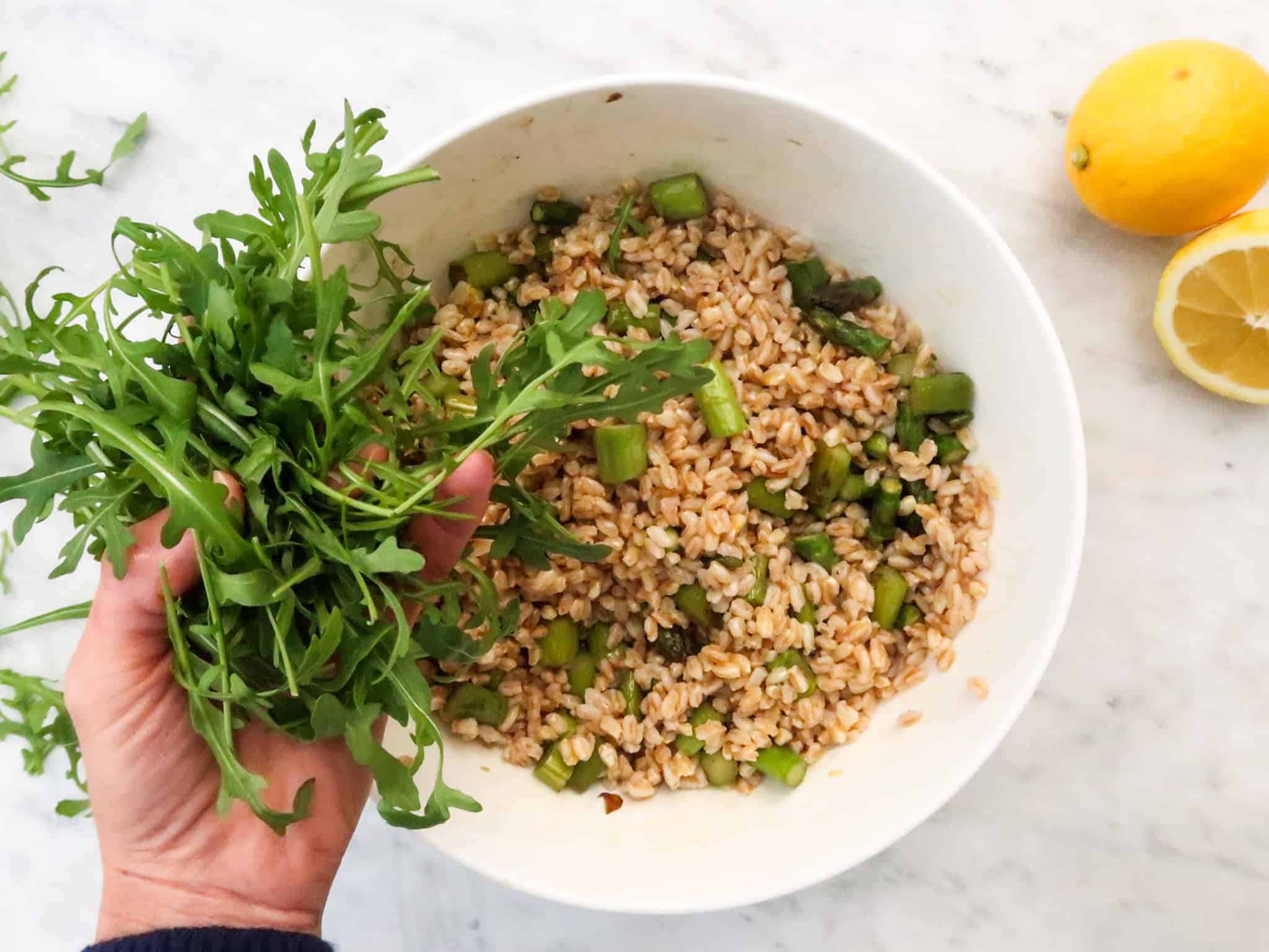 Spring Italian Farro Salad - The Easiest Whole Grain Picnic Salad ...